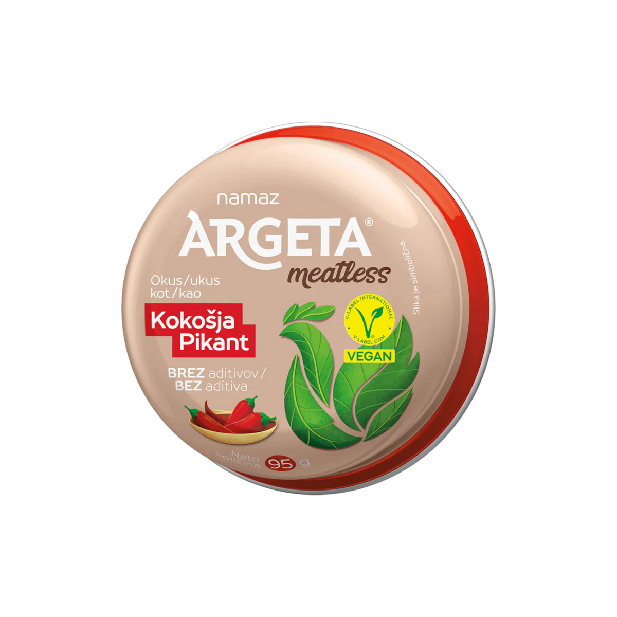 Argeta Meatless chicken piquant-flavoured spread | Meatless namaz ukus kao kokošja pikant 95g ...