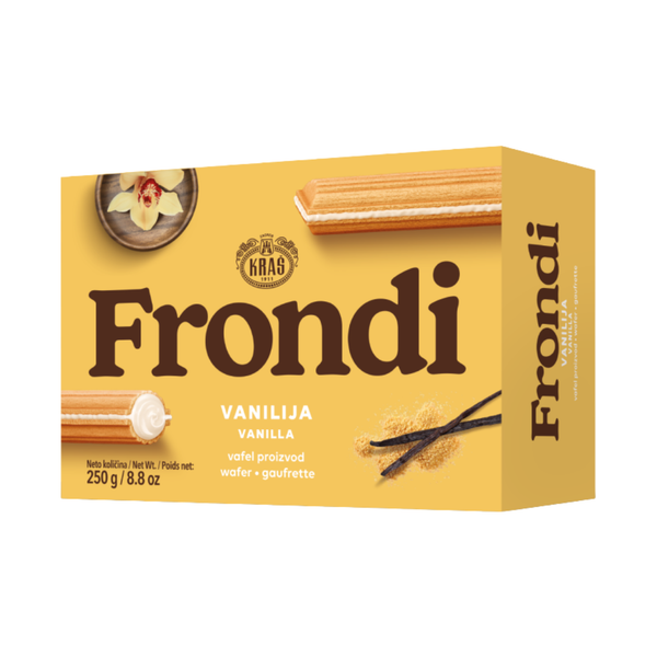 Kraš Frondi vanilla wafer | Frondi vafel vanilija 250g | Magaza Online