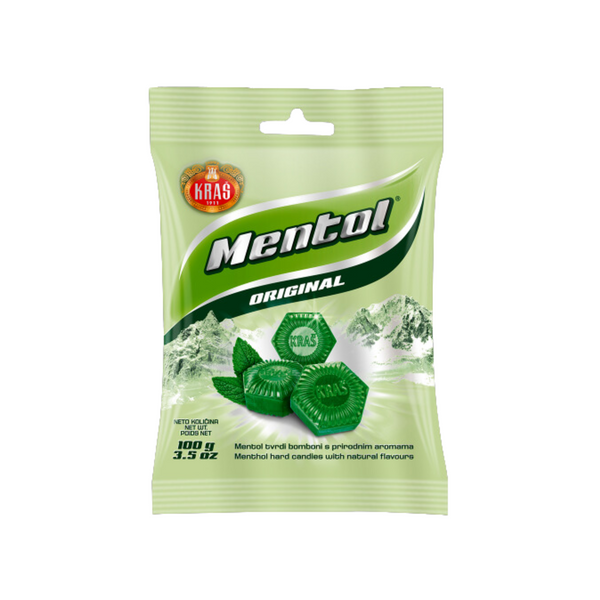 Kraš Menthol original candy | Mentol original bomboni 100g | Magaza Online