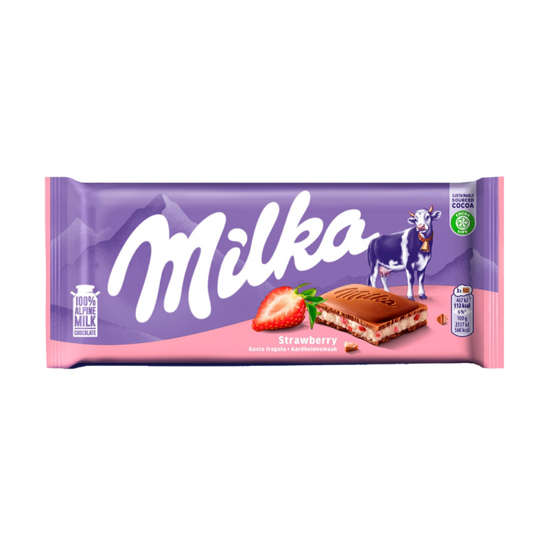 Milka Strawberry chocolate | Čokolada sa jagodom 100g | Magaza Online