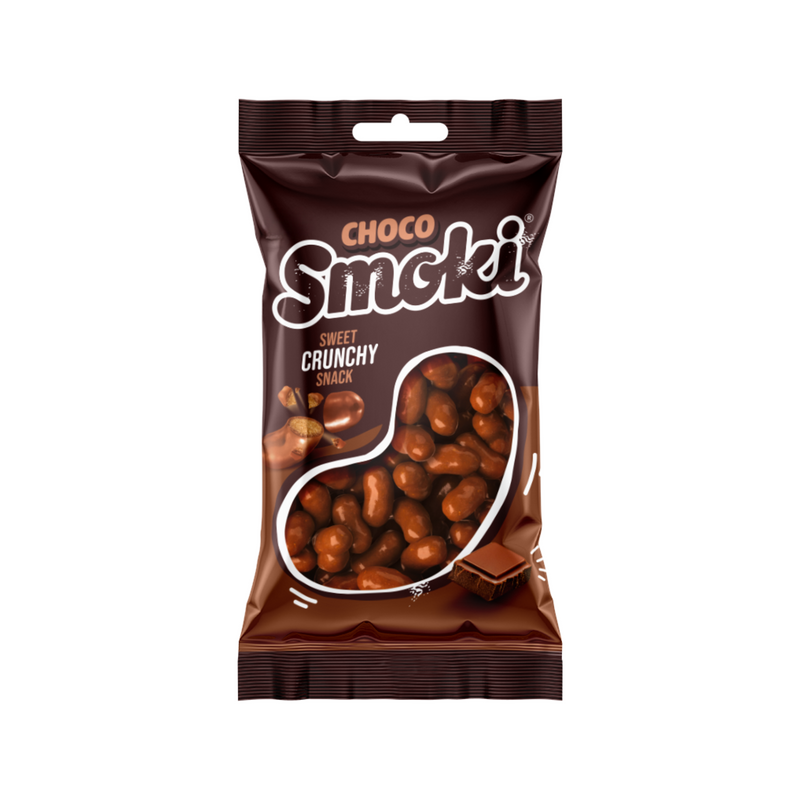 Štark Choco Smoki puffed snack with peanuts | Smoki preliven čokoladom ...