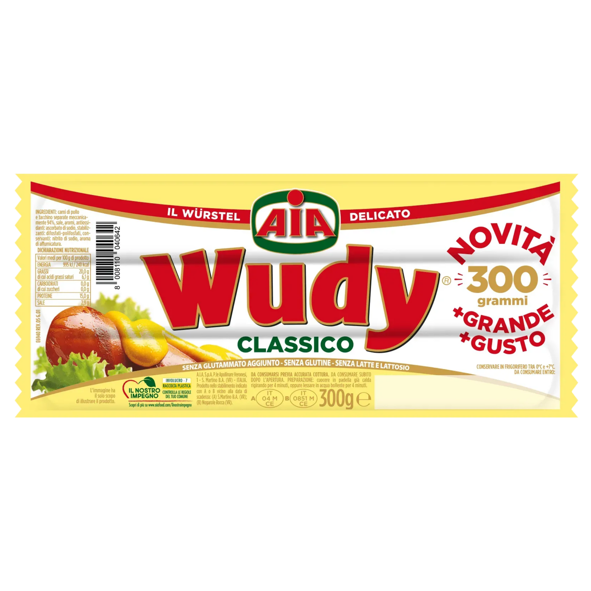 Wudy Hot dogs classic | Hrenovke original 300g | Magaza Online