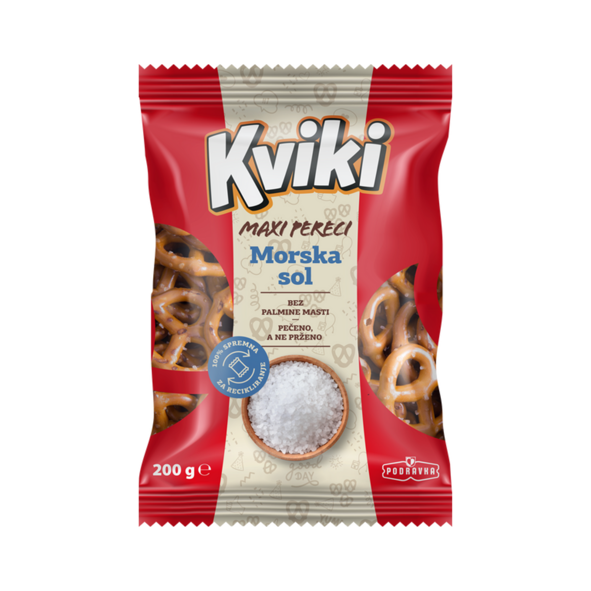 Podravka Kviki Maxi pretzels with sea salt | Kviki Maxi pereci morska ...
